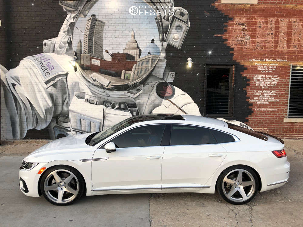 2019 Volkswagen Arteon with 20x8.5 32 TruForm TF102 and 245/35R20 ...