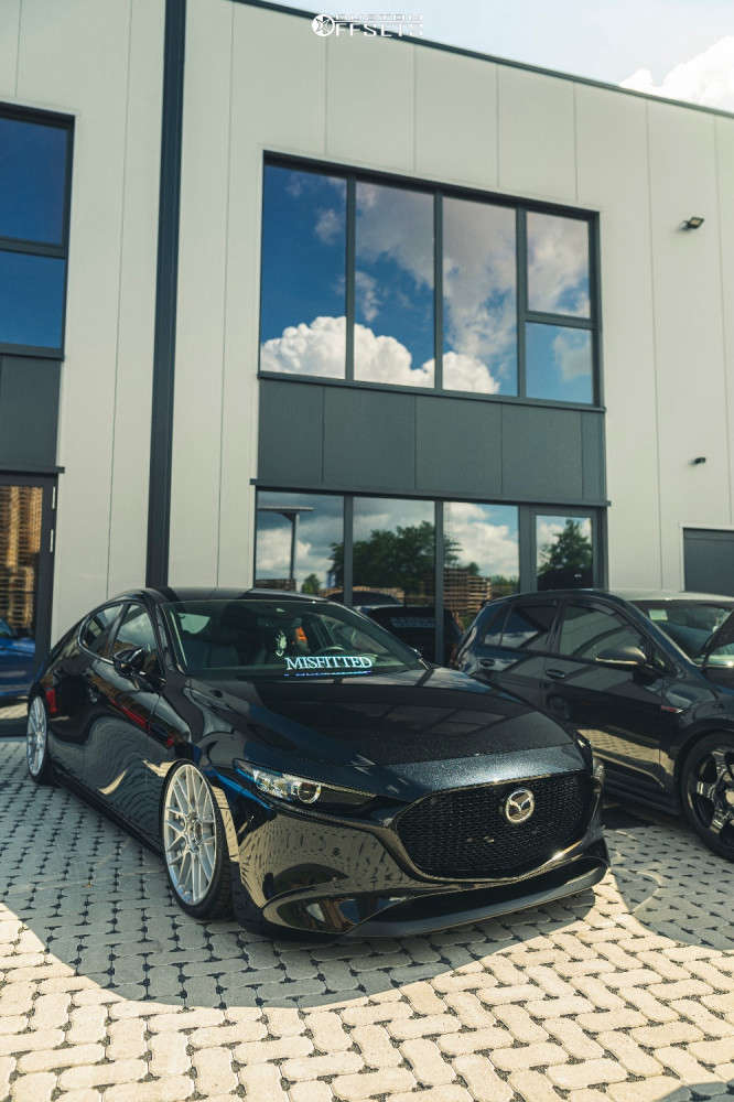 2019 Mazda 3 with 19x8.5 35 Rotiform Rse and 235/35R19 Hankook Ventus ...