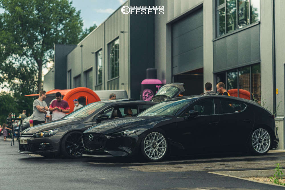 2019 Mazda 3 with 19x8.5 35 Rotiform Rse and 235/35R19 Hankook Ventus ...