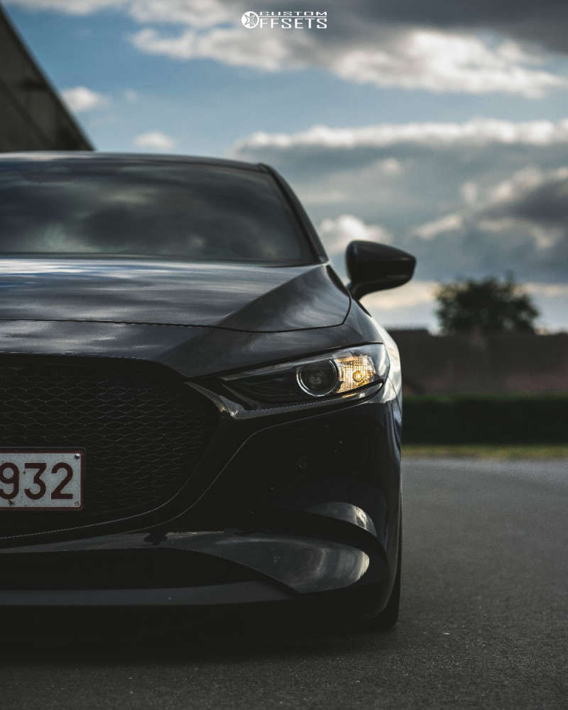 2019 Mazda 3 with 19x8.5 35 Rotiform Rse and 235/35R19 Hankook Ventus ...