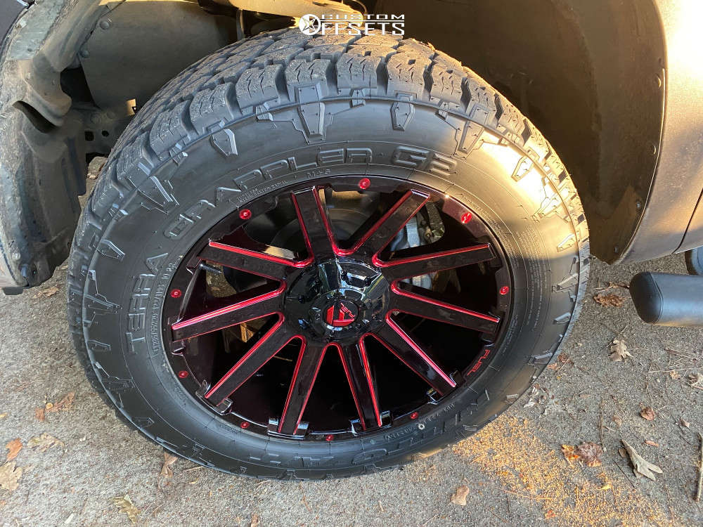 2017 Toyota Tundra with 20x9 1 Fuel Contra and 285/55R20 Nitto Terra ...