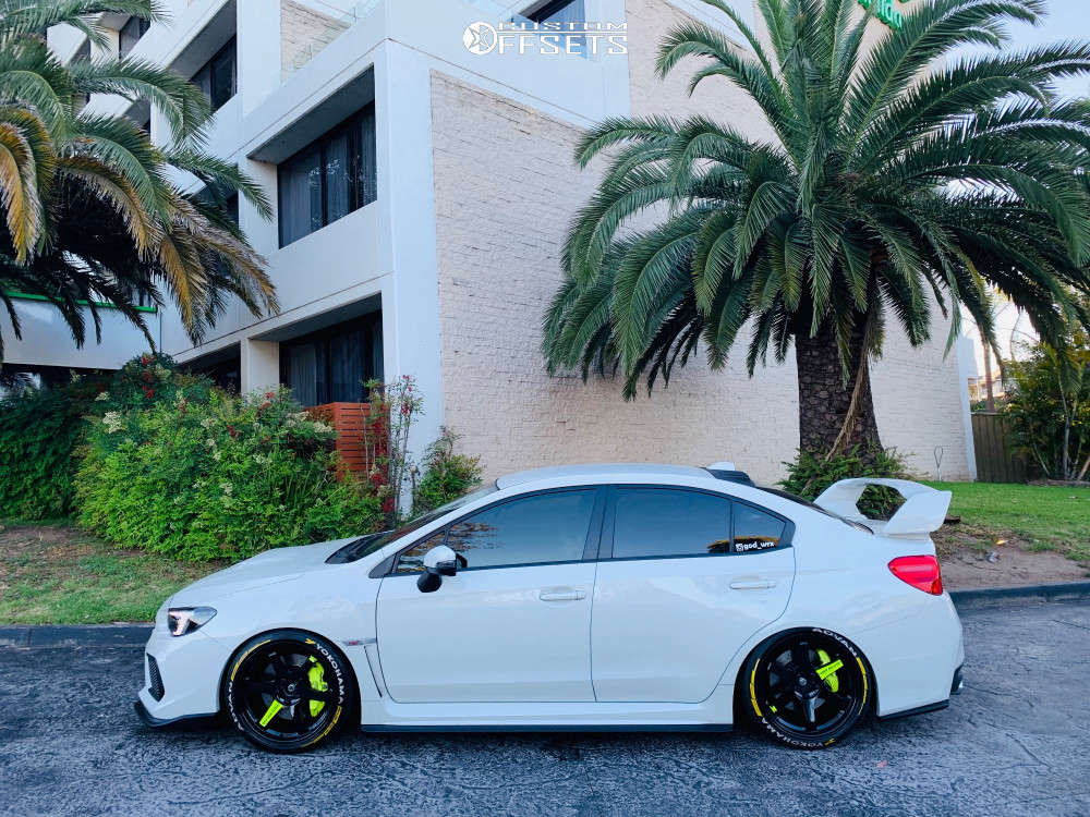 2018 Subaru WRX STI with 19x9.5 30 MC Motorsports Mc37 and 245/30R19 Yokohama S Drive and ...