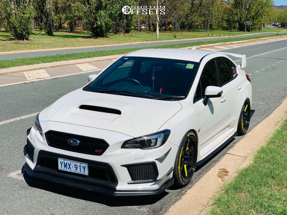 2018 Subaru WRX STI with 19x9.5 30 MC Motorsports Mc37 and 245/30R19 Yokohama S Drive and ...
