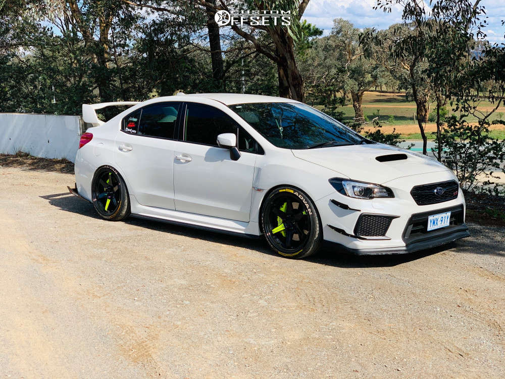 2018 Subaru WRX STI with 19x9.5 30 MC Motorsports Mc37 and 245/30R19 Yokohama S Drive and ...