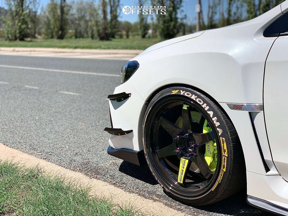 2018 Subaru WRX STI with 19x9.5 30 MC Motorsports Mc37 and 245/30R19 Yokohama S Drive and ...