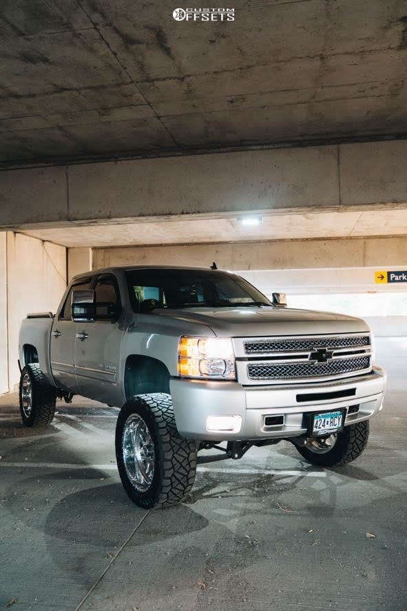 2013 Chevrolet Silverado 1500 with 22x10 -25 American Force Trax Ss and ...