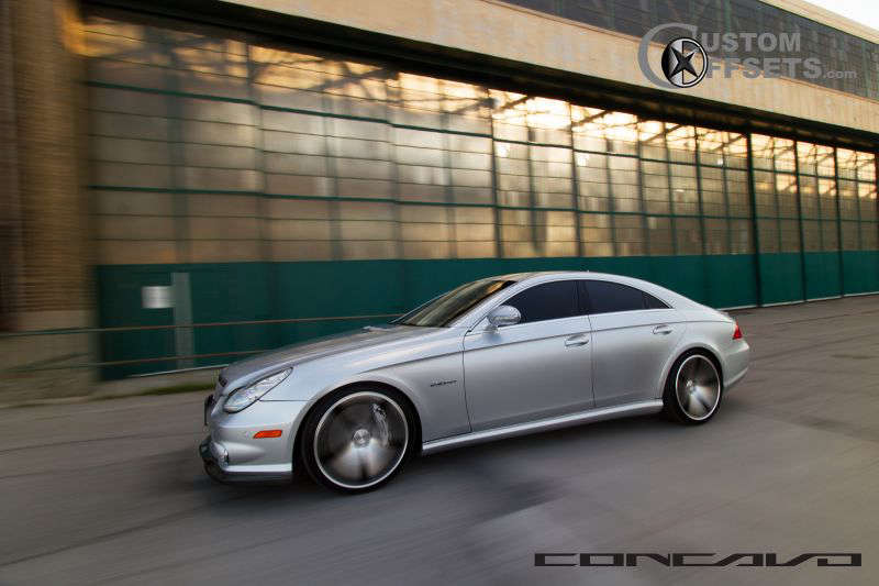 2008 Mercedes-Benz CLS550 with 20x9 38 Concavo Wheels CW5 and 255/30R20 ...