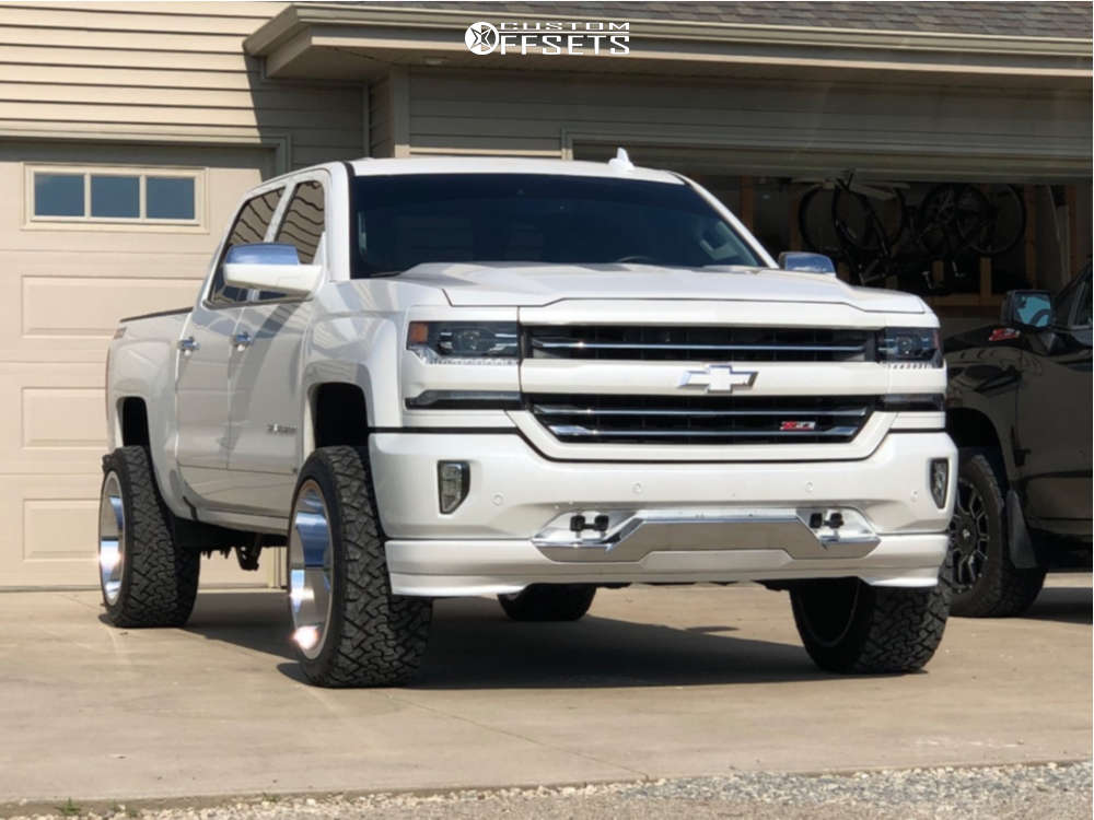 2016 Chevrolet Silverado 1500 with 22x12 -44 RBP Battalion and 33/12 ...