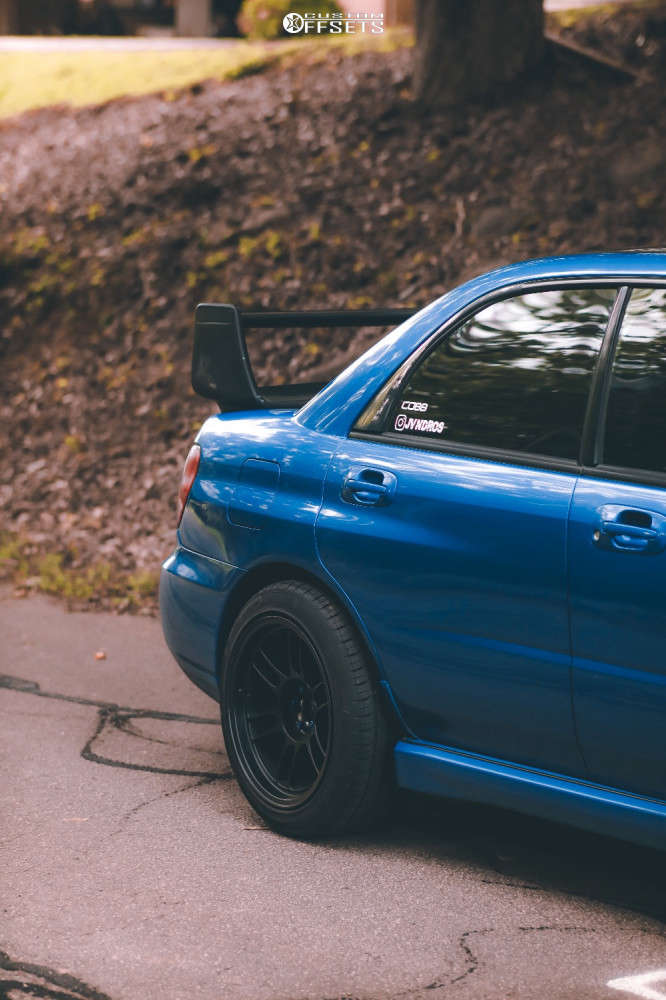 2005 Subaru WRX with 17x9 15 JNC Jnc021 and 235/45R17 Firestone Indy ...
