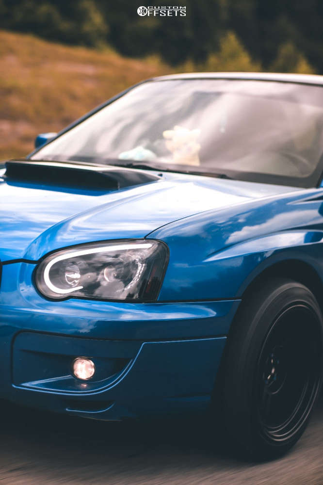 2005 Subaru WRX with 17x9 15 JNC Jnc021 and 235/45R17 Firestone Indy ...