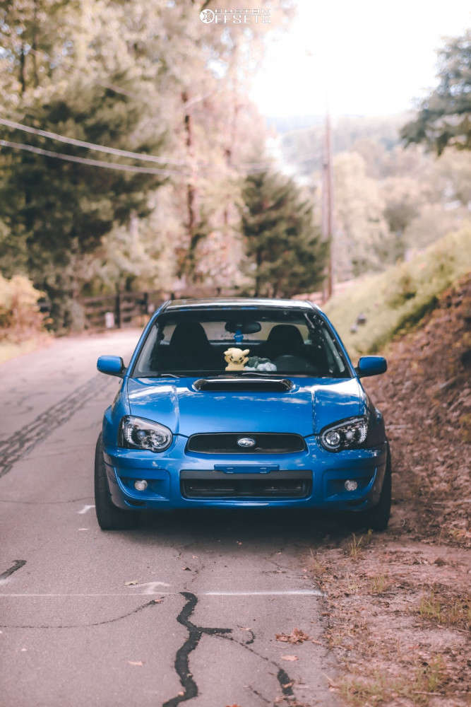 2005 Subaru WRX with 17x9 15 JNC Jnc021 and 235/45R17 Firestone Indy ...
