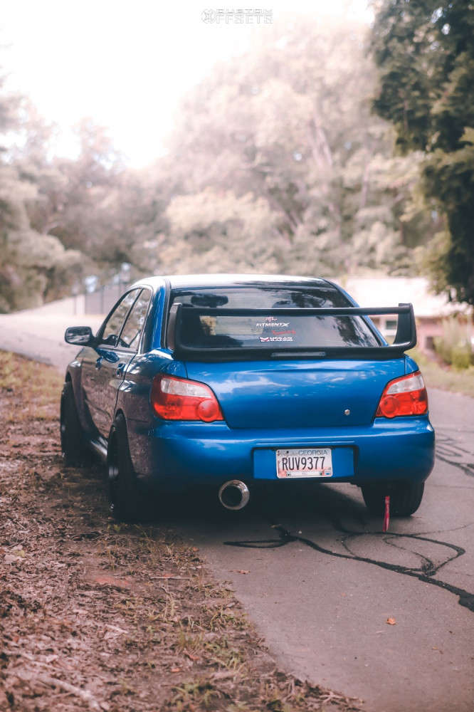 2005 Subaru WRX with 17x9 15 JNC Jnc021 and 235/45R17 Firestone Indy ...
