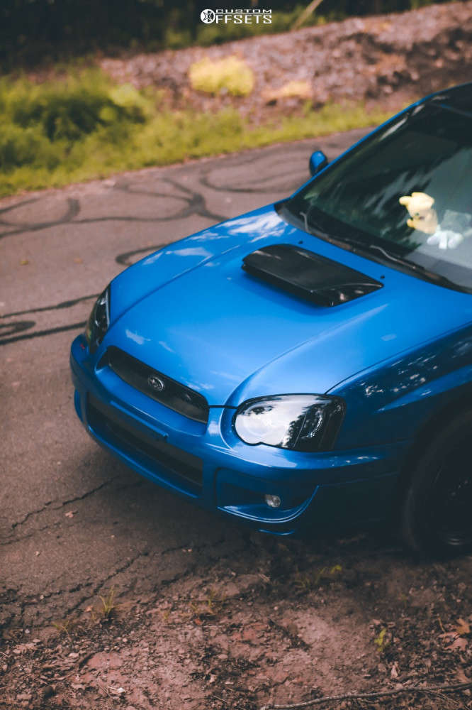 2005 Subaru WRX with 17x9 15 JNC Jnc021 and 235/45R17 Firestone Indy ...