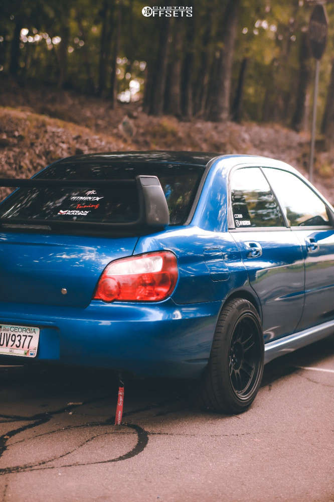 2005 Subaru WRX with 17x9 15 JNC Jnc021 and 235/45R17 Firestone Indy ...