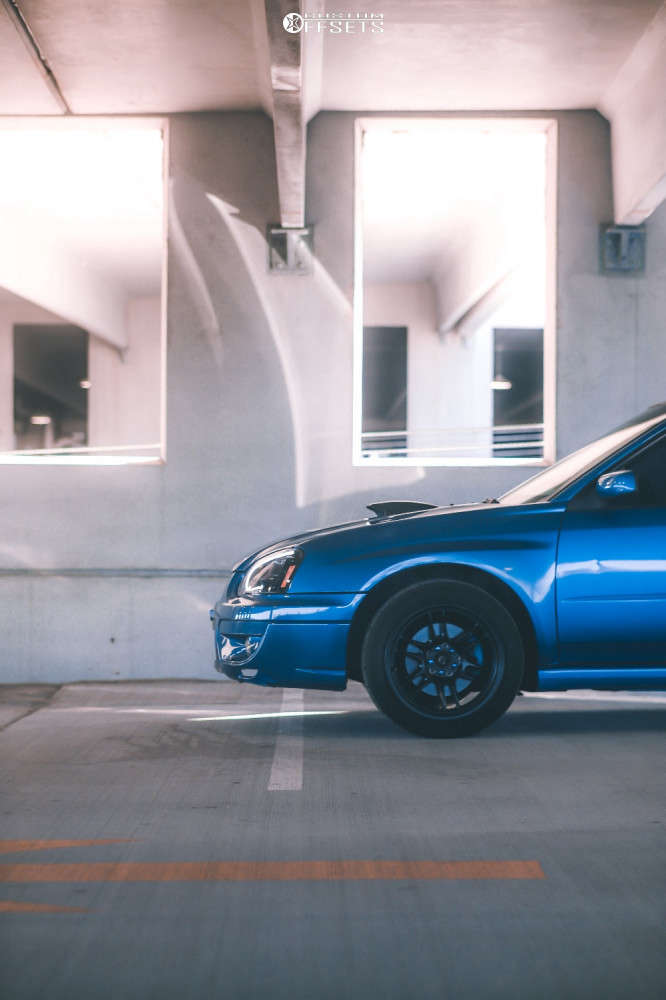 2005 Subaru WRX with 17x9 15 JNC Jnc021 and 235/45R17 Firestone Indy ...