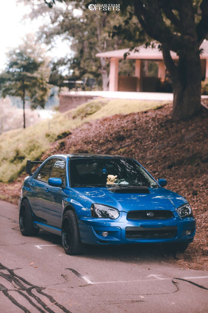 2005 Subaru WRX with 17x9 15 JNC Jnc021 and 235/45R17 Firestone Indy ...