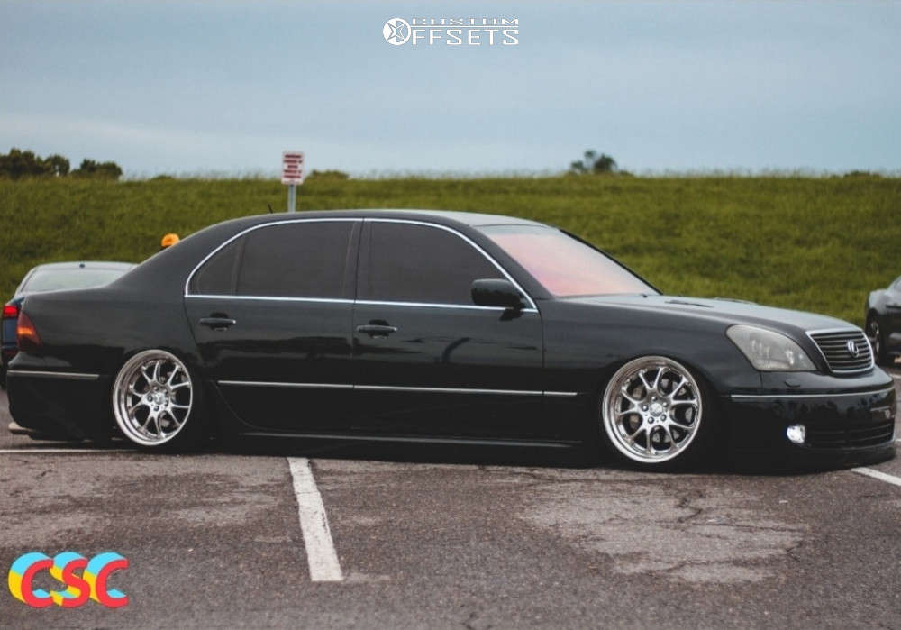 2002 Lexus LS430 with 19x9.5 15 SSR Agle Strusse and 215/35R19 Federal ...