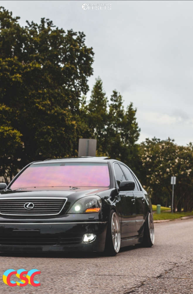 2002 Lexus LS430 with 19x9.5 15 SSR Agle Strusse and 215/35R19 Federal ...