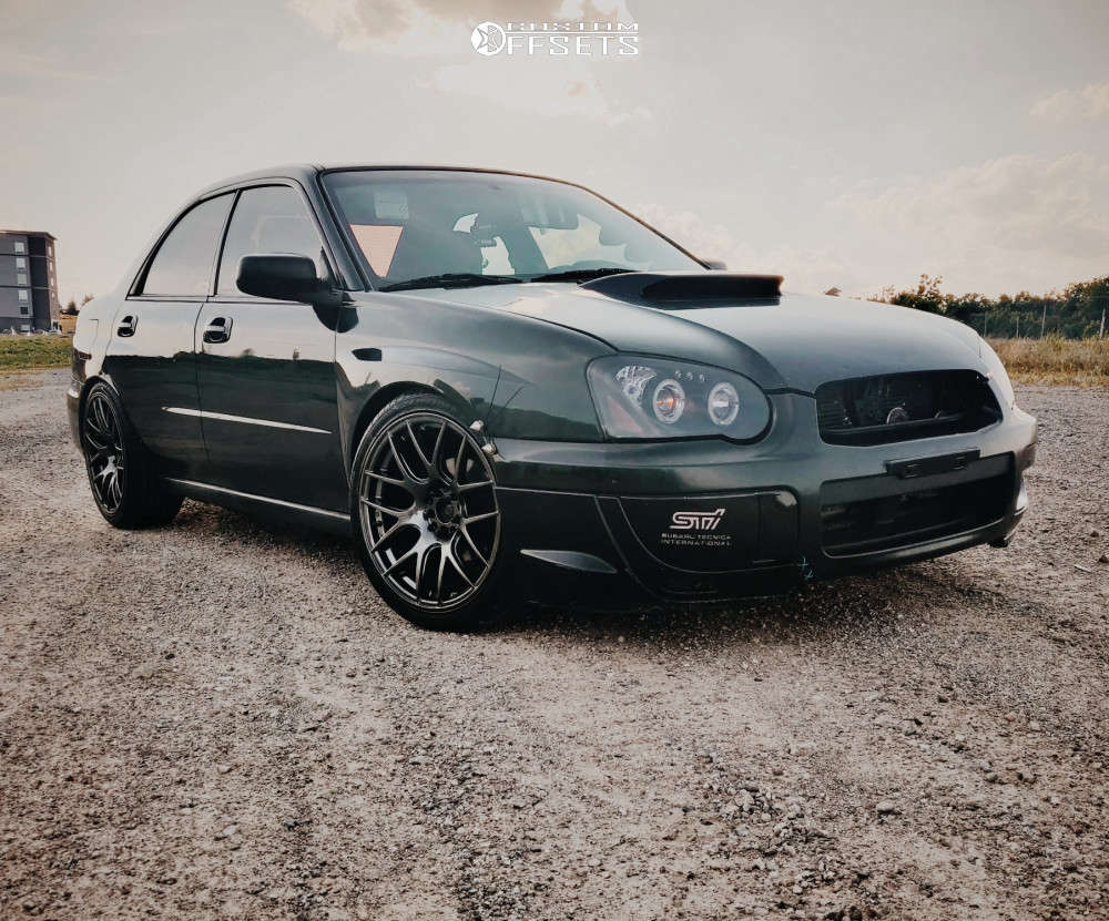 2005 Subaru Impreza with 18x8.75 35 XXR 530 and 235/40R18 Linglong ...