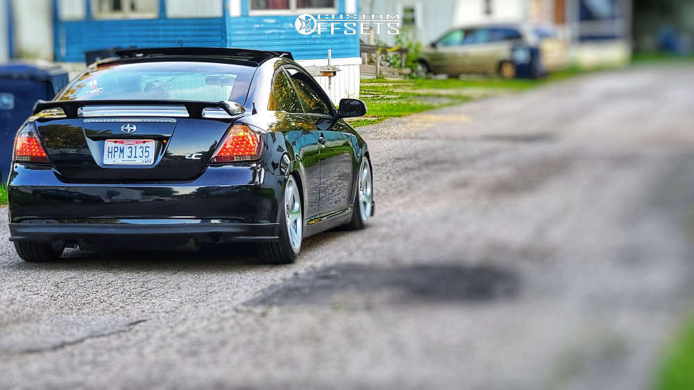 2008 Scion TC with 18x8.5 35 3SDM 0.06 and 205/40R18 Nankang As-1 and ...