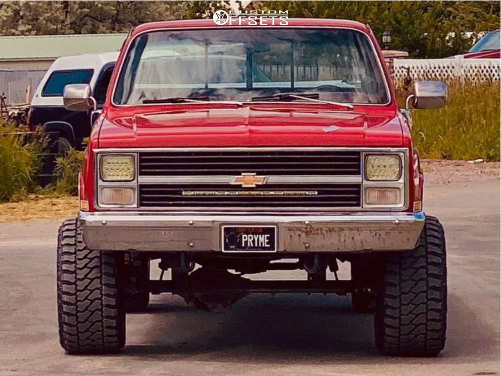1983 Chevrolet K10 with 20x14 -76 Full Throttle Ft-1 and 33/14.5R20 ...