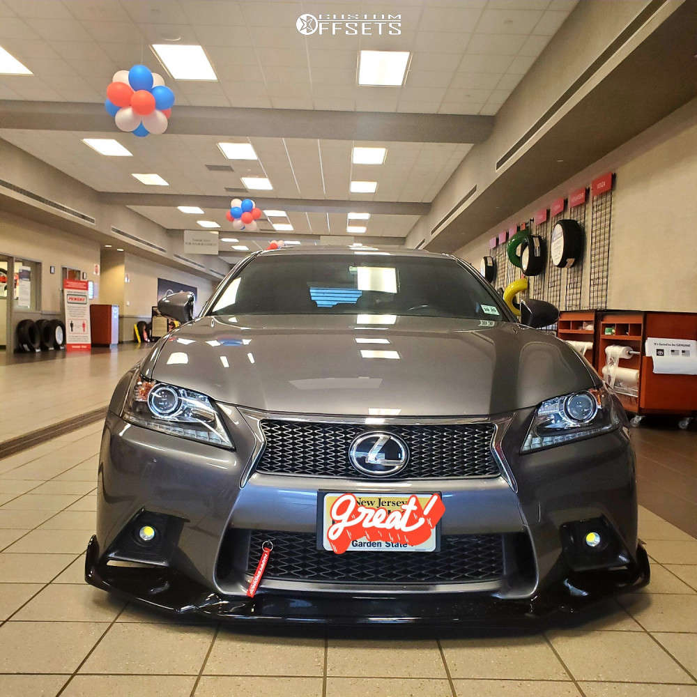 2015 Lexus GS350 with 20x9 20 Klutch Slc3 and 225/35R20 Falken Azenis ...