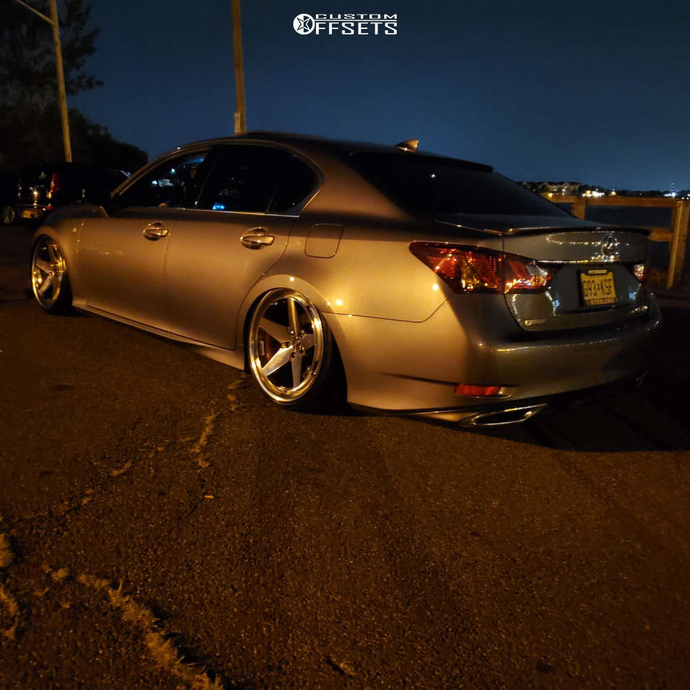 2015 Lexus GS350 with 20x9 20 Klutch Slc3 and 225/35R20 Falken Azenis ...