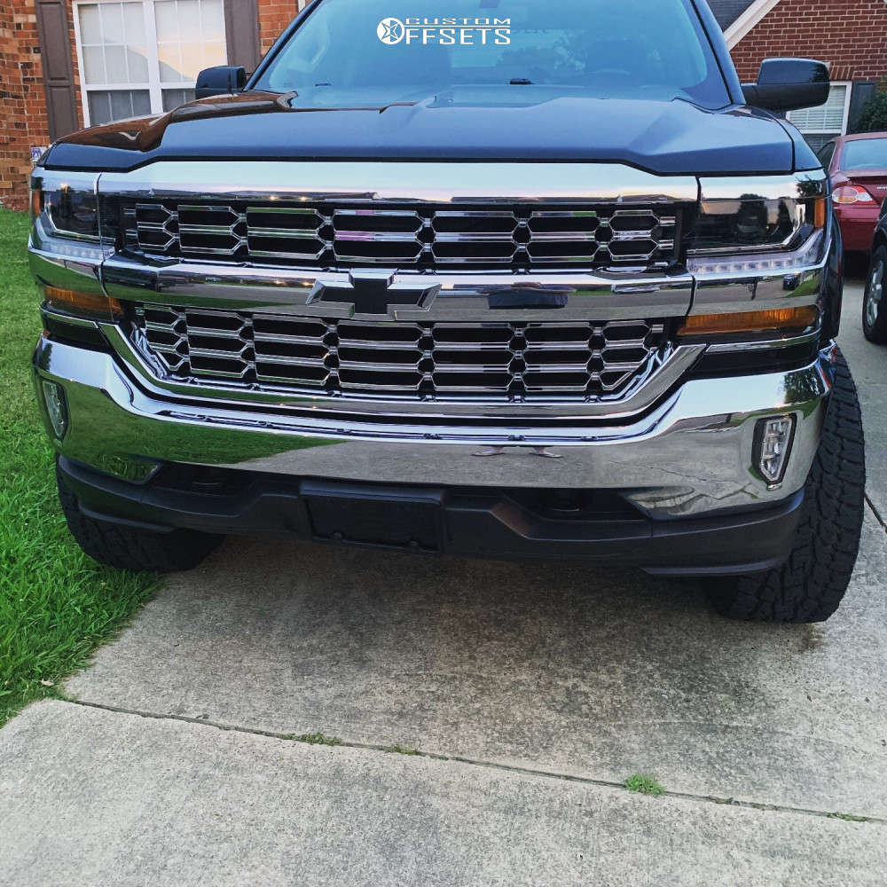 2016 Chevrolet Silverado 1500 with 20x12 -44 American Truxx Bomb and 35 ...