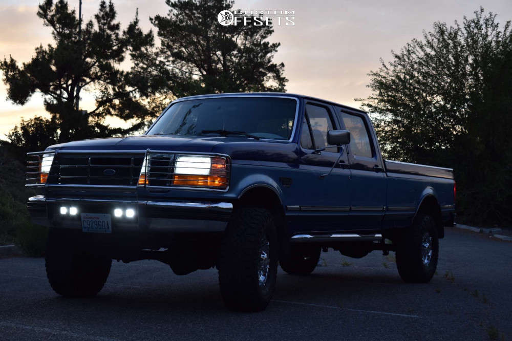 1995 Ford F-350 with 16x8 0 Raceline Raptor and 35/12.5R16 Goodyear ...