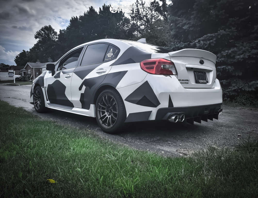 2020 Subaru WRX with 17x8 35 AVID1 AV20 and 235/45R17 Dunlop Sport Maxx ...