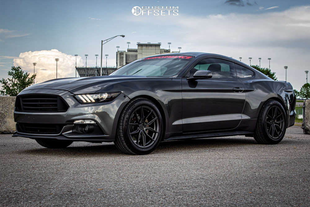 2016 Ford Mustang with 18x8.5 35 XXR 559 and 235/50R18 Cooper Cs5 Ultra ...