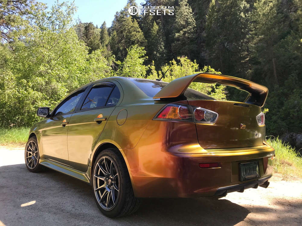 2014 Mitsubishi Lancer with 18x8.75 35 XXR 527 and 235/45R18 Nitto ...
