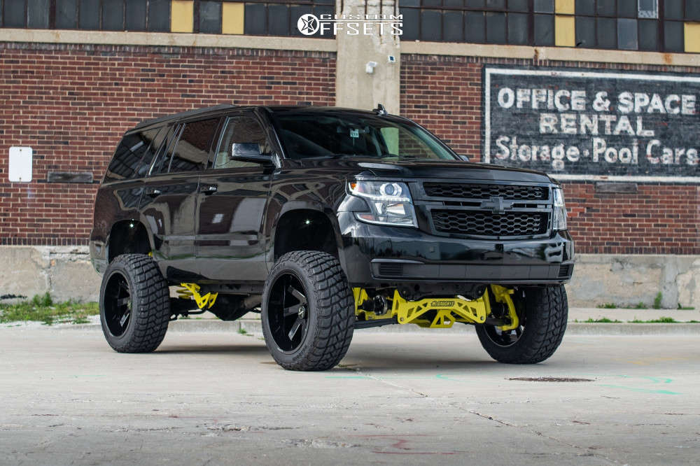 2015 Chevrolet Tahoe with 22x12 -51 ARKON OFF-ROAD Lincoln and 35/12 ...