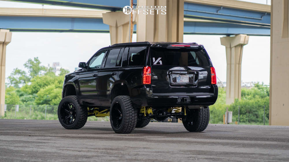 2015 Chevrolet Tahoe with 22x12 -51 ARKON OFF-ROAD Lincoln and 35/12 ...