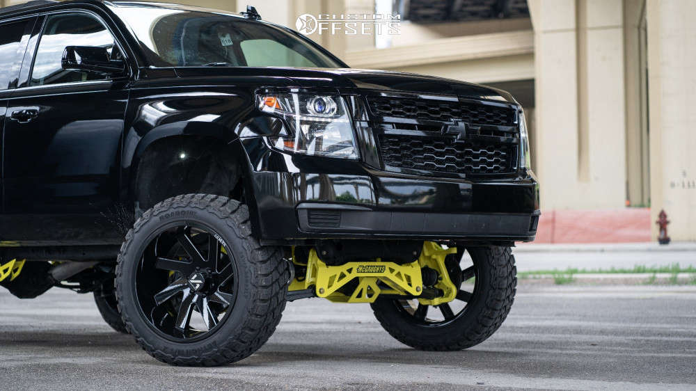 2015 Chevrolet Tahoe with 22x12 -51 ARKON OFF-ROAD Lincoln and 35/12 ...