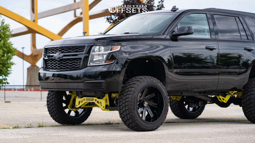 2015 Chevrolet Tahoe with 22x12 -51 ARKON OFF-ROAD Lincoln and 35/12.5R22 Road One Atheon Mtx ...