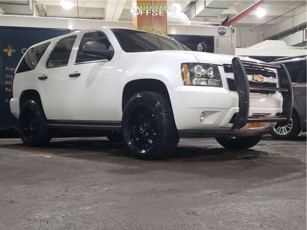 2011 Chevrolet Tahoe with 20x9 0 Helo He916 and 285/55R20 Toyo Tires ...