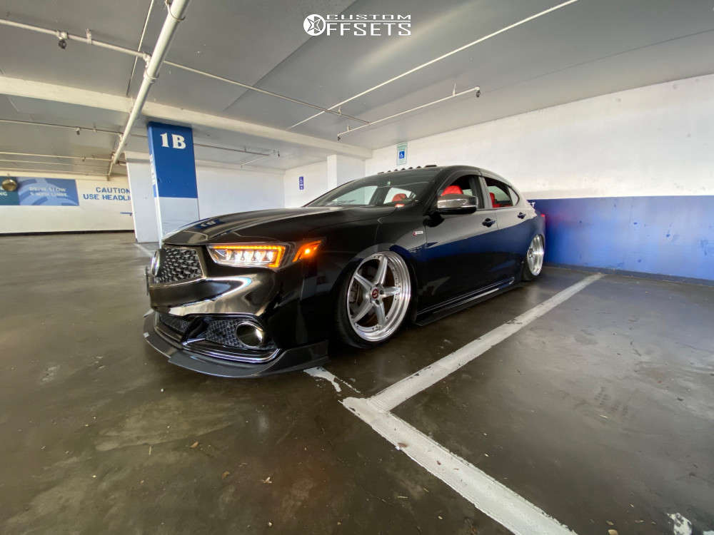 2019 Acura TLX with 20x9 22 Aimgain GIIIS and 235/35R20 Falken Azenis ...