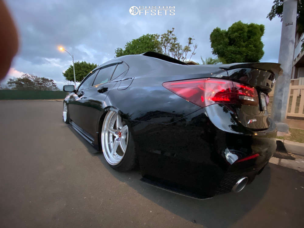 2019 Acura TLX with 20x9 22 Aimgain GIIIS and 235/35R20 Falken Azenis ...