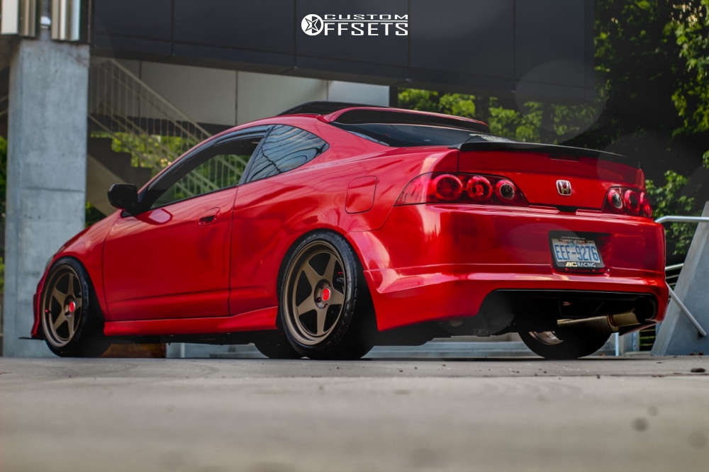 2006 Acura RSX with 18x9 35 Kansei Knp and 225/40R18 Federal SS595 and ...