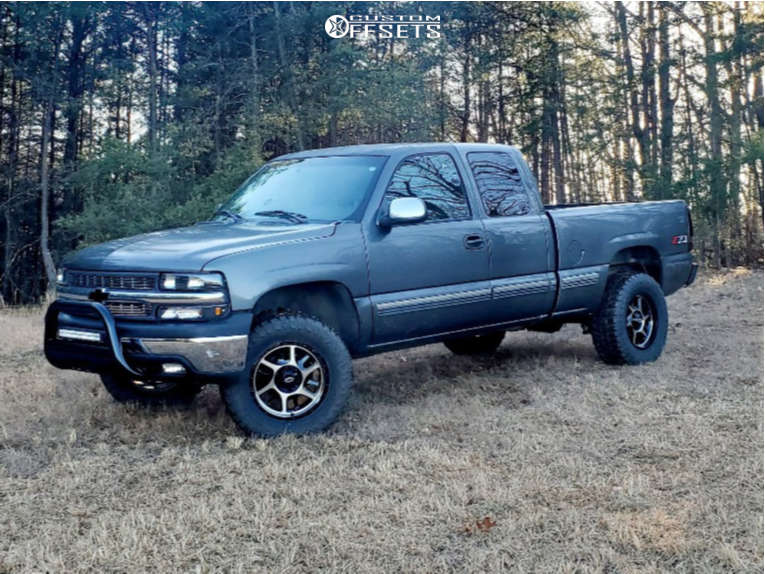 2000 Chevrolet Silverado 1500 with 18x9 -12 Vision Split and 33/12.5R18 ...