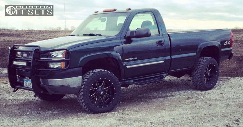 2003 Chevrolet Silverado 2500 HD with 20x10 -12 Fuel Maverick and 33/12 ...
