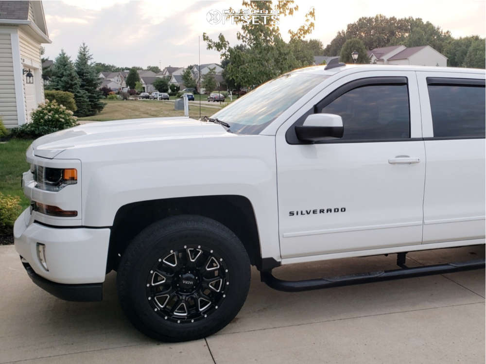 2017 Chevrolet Silverado 1500 with 18x9 -12 Ultra Hunter and 265/65R18 ...