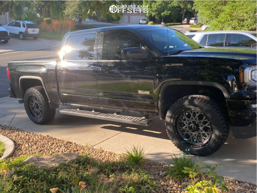 2017 GMC Sierra 1500 with 20x9 1 Vision Rocker and 33/12.5R20 Goodyear ...