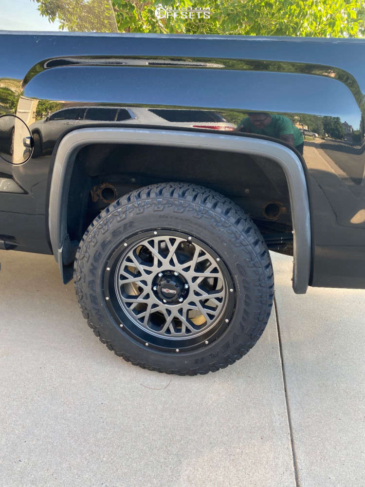 2017 GMC Sierra 1500 with 20x9 1 Vision Rocker and 33/12.5R20 Goodyear ...