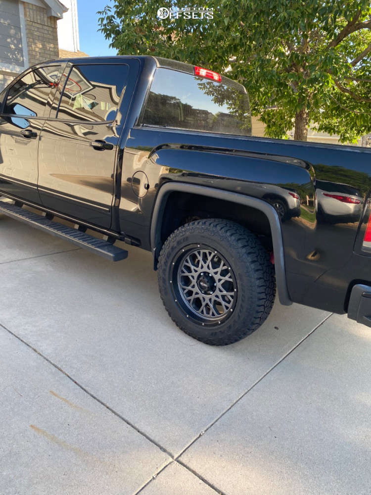 2017 GMC Sierra 1500 with 20x9 1 Vision Rocker and 33/12.5R20 Goodyear ...