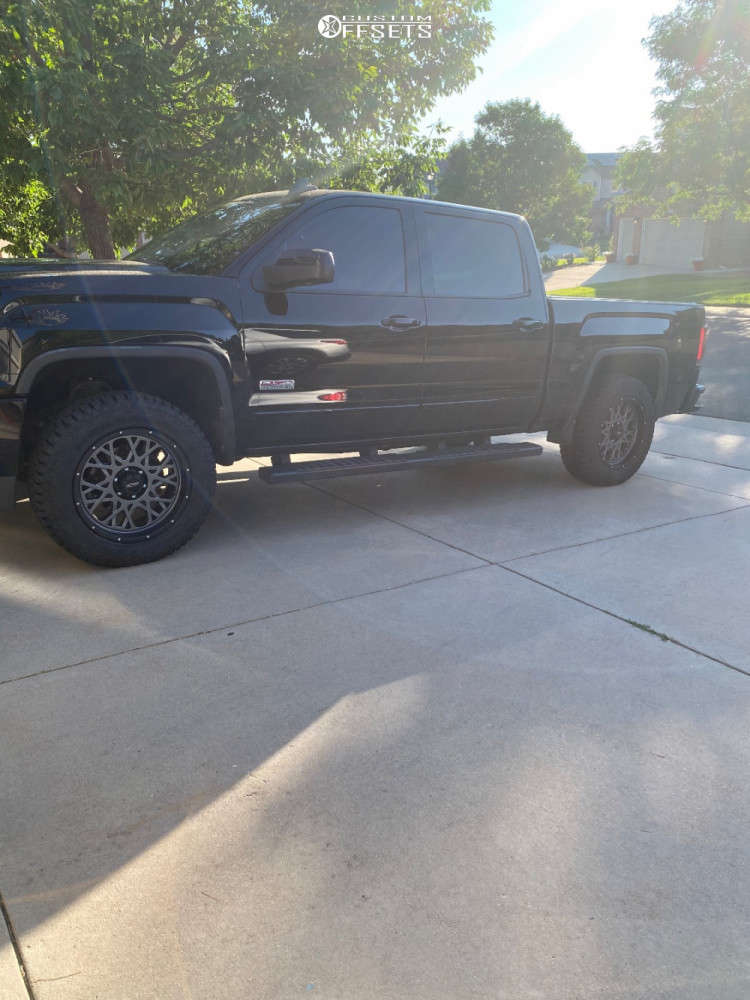 2017 GMC Sierra 1500 with 20x9 1 Vision Rocker and 33/12.5R20 Goodyear ...
