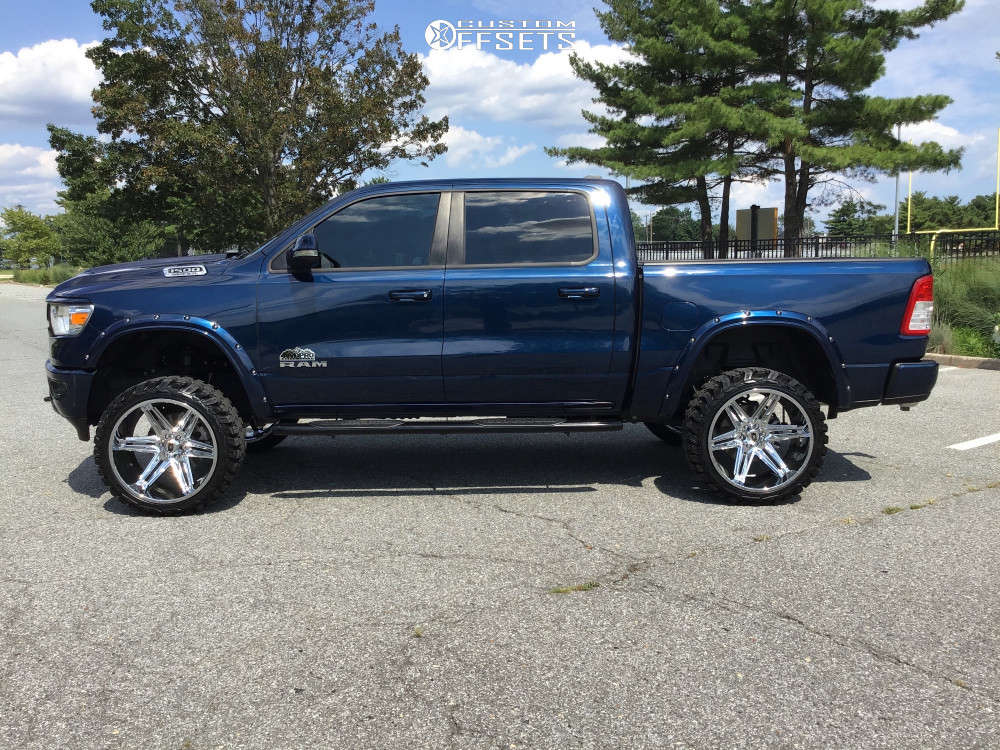 2020 Ram 1500 with 24x12 -51 Vision Razor and 35/12.5R24 Gladiator ...