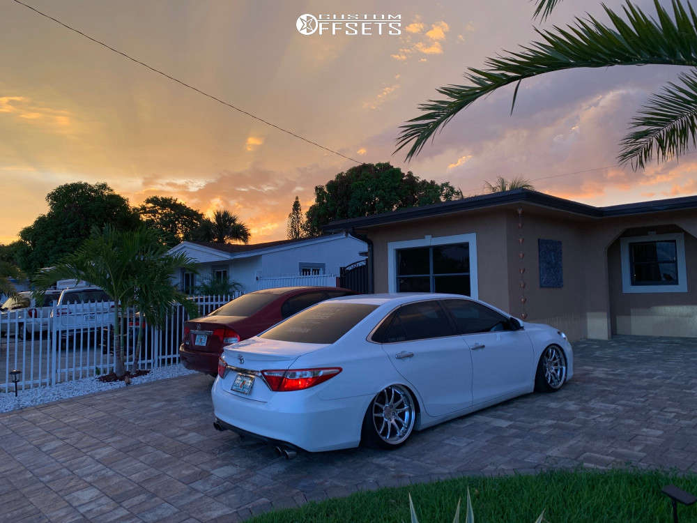 2015 Toyota Camry with 19x9.5 22 Aodhan DS02 and 215/35R19 Achilles Atr ...