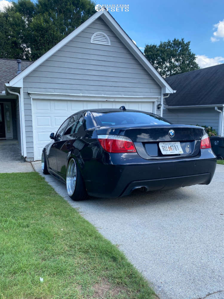 2008 BMW 550i with 19x9.5 22 ESR Sr05 and 225/35R19 Ironman Imove Gen 2 ...